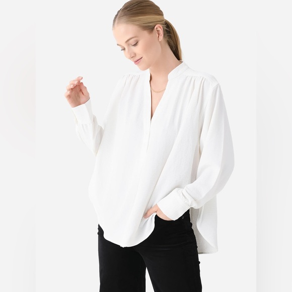 Brochu Walker | Tops | Brochu Walker The Soro Blouse White Blouse ...